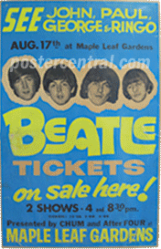 Original, Authentic Beatles Concert Posters from the 1960s